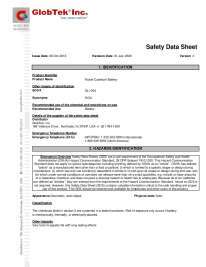 Material Safety Data Sheets (MSDS) | GlobTek